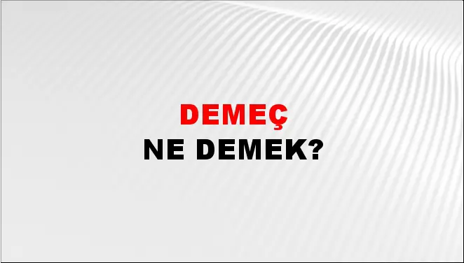 Demeç Ne Demek? Ne Demek? Demeç Ne Demek? Nedir? | NTVSpor