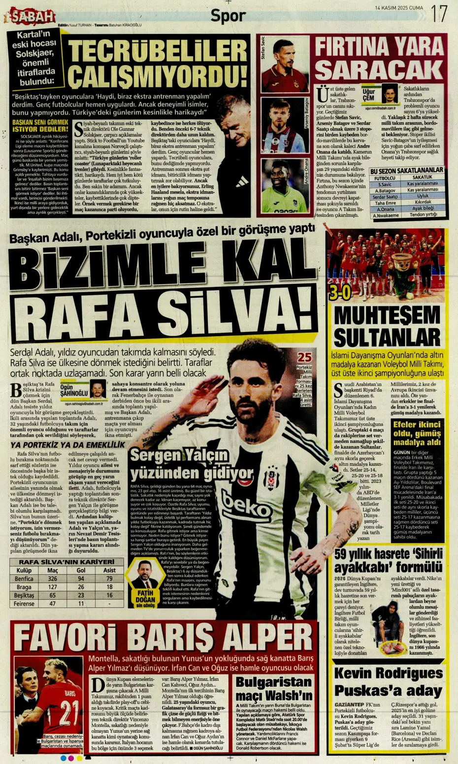 "Sergen varsa ben yokum" | Sporun manşetleri | NTVSpor